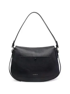 COCCINELLE Mavery Leather Shoulder Bag - Black