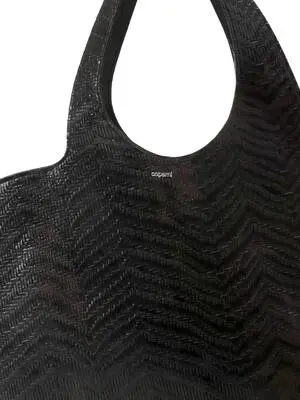 Coperni Heart Woven Tote - Brown