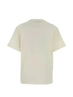 Gucci Logo Embroidered Cotton T-shirt - Neutrals
