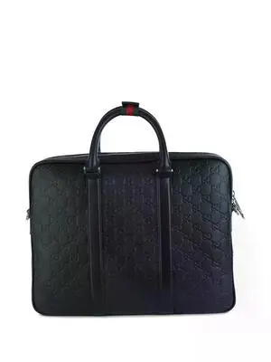Gucci Gg Embossed Handle Briefcase