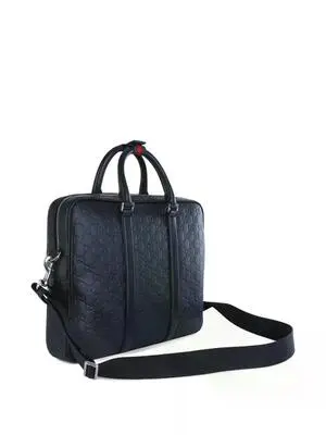 Gucci Gg Embossed Handle Briefcase