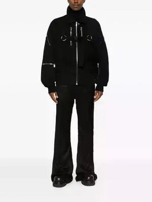 Rick Owens Harness Embellishment Zip-up Jacket