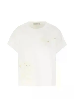 PANICALE Sequin-embellished Embroidered T-shirt