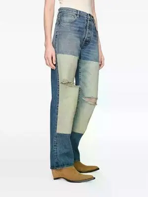 MAISON MARGIELA Distressed Patchwork Denim Jeans