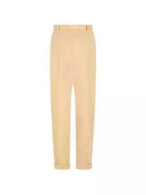 Saint Laurent Belted Pleated Trousers