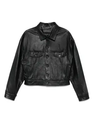 Balenciaga Leather Shirt Jacket