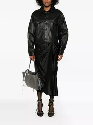 Balenciaga Leather Shirt Jacket