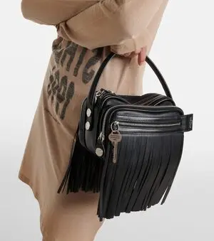 Acne Studios Camero Kit Medium Leather Shoulder Bag - Black