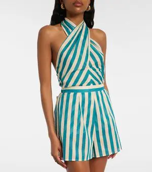 ERES Alter Ego Striped Cotton Voile Top