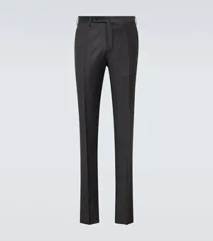 SLOWEAR Virgin Wool Tapered Trousers - Grey
