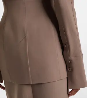MUGLER Peplum Jacket - Brown