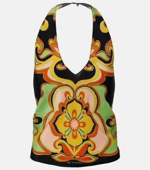 Etro Floral Silk Top - Multicoloured