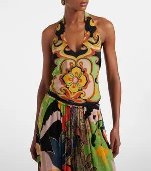 Etro Floral Silk Top