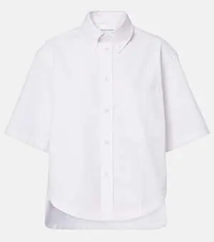 Victoria Beckham Oversized Cotton Shirt - White
