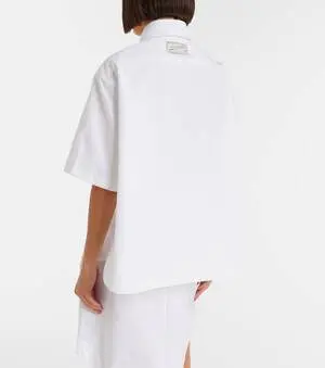 Victoria Beckham Oversized Cotton Shirt - White
