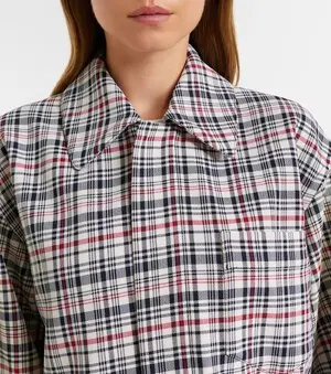 Victoria Beckham Checked Oversized Jacket - Multicoloured
