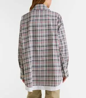 Victoria Beckham Checked Oversized Jacket - Multicoloured
