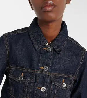GANNI Cropped Denim Jacket
