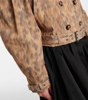 GANNI Printed Cotton-blend Jacket