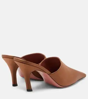 Amina Muaddi Jamie Leather Mules