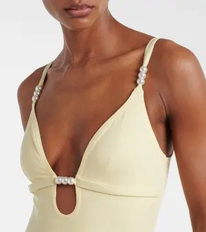 KARLA COLLETTO Embellished Underwire One-piece Swimsuit