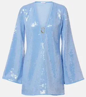 Oseree Sequined Beach Dress