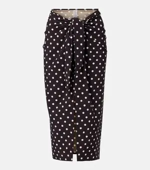 KARLA COLLETTO Polka-dot Beach Cover-up - Brown