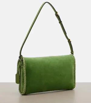 Valentino Garavani Devain Embellished Velvet Shoulder Bag