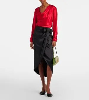 Valentino Garavani Devain Embellished Velvet Shoulder Bag