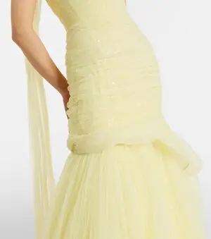 MARMAR HALIM Tulle Bustier Gown