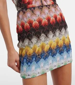 Missoni Lamé Miniskirt - Multicoloured