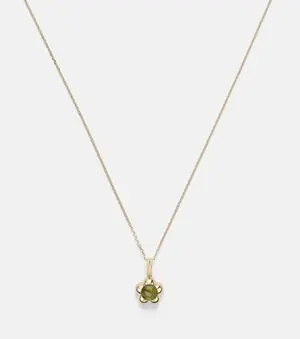 STONE AND STRAND Kensington Peridot Flower Necklace
