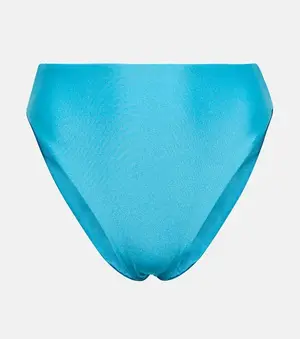 Jade Swim Incline High-rise Bikini Bottoms - Blue