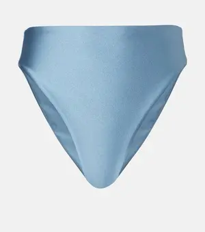 Jade Swim Incline High-rise Bikini Bottoms - Blue