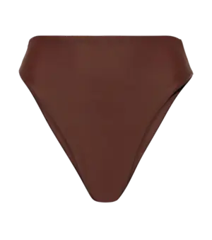 Jade Swim Incline High-rise Bikini Bottoms - Brown