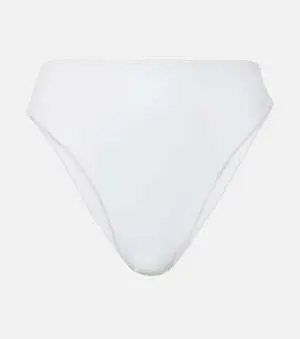 Jade Swim Incline High-rise Bikini Bottoms - White