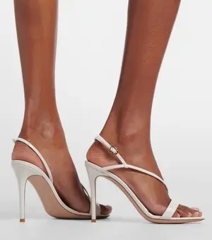 GIANVITO ROSSI Patent Leather Slingback Sandals