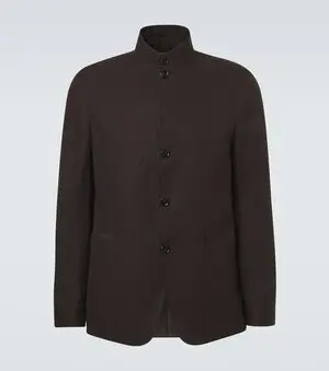 Zegna Il Conte Linen Jacket - Brown