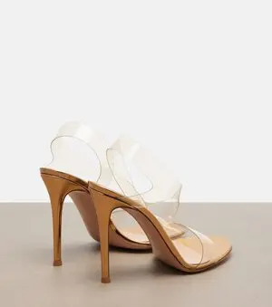 GIANVITO ROSSI Metropolis Tpu Sandals - Gold