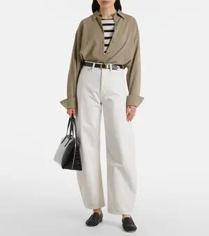 AGOLDE Luna Barrel-leg Jeans - White