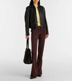 Stouls Pawlonia Suede Flared Pants