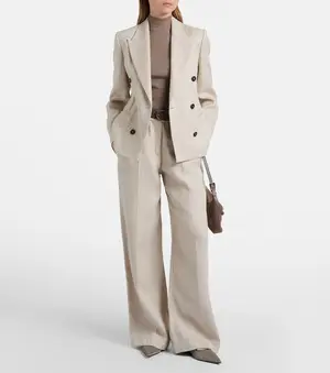 Brunello Cucinelli Knitted Lamé Mock Neck Top