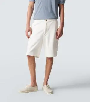 Brunello Cucinelli Cotton-blend Cargo Shorts