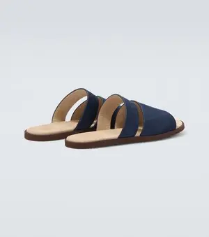 Brunello Cucinelli Suede Sandals - Blue