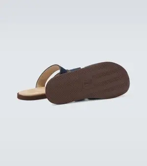 Brunello Cucinelli Suede Sandals - Blue
