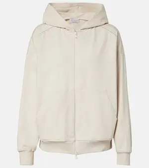 Brunello Cucinelli Monili-embellished Cotton Hoodie