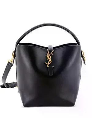 Saint Laurent Le 37 Leather Bucket Bag