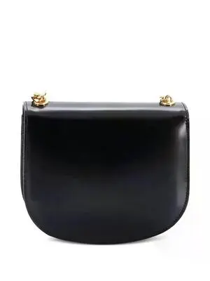 Celine Triomphe Besace Clea Chain Flap Bag - Black