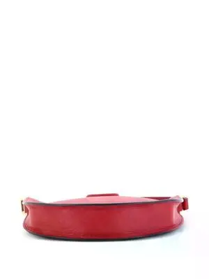 Valentino Garavani Vlogo Leather Mini Hobo Bag - Red
