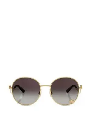 Dolce & Gabbana Logo Round-frame Sunglasses